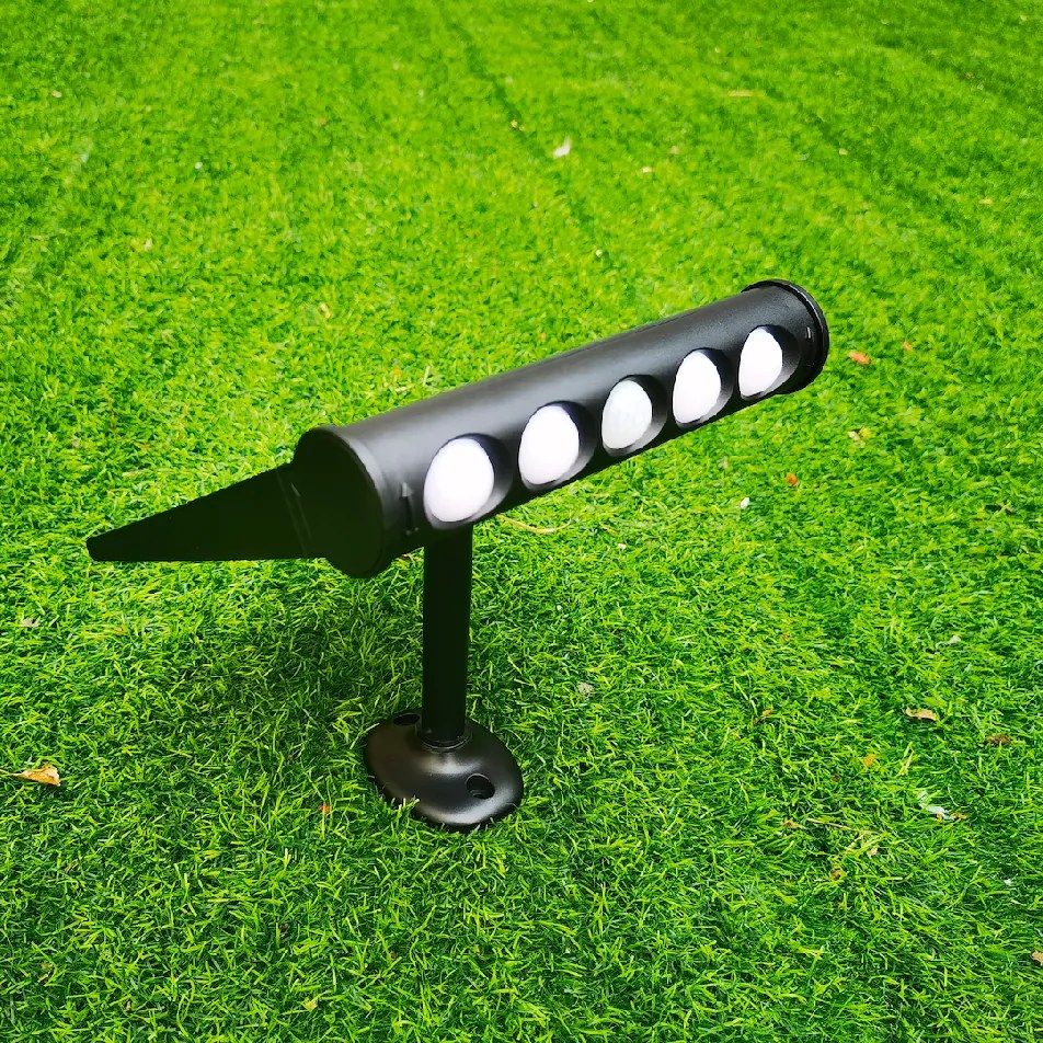 Exteriérové solární LED svítidlo Talent, 4x LED 8w, černá, pohybový senzor