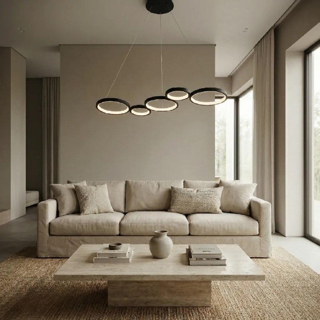 Toolight Rea, ZÁVĚSNÁ STROPNÍ LAMPA APP1923-CP BLACK, OSW-66065