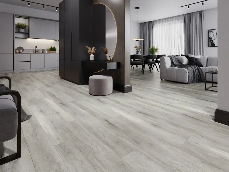 Mexen Boone vzorek vinylových panelů SPC 6,5 mm, podložka IXPE 1,5 mm, 4 V-drážka, Dub - F1054-S