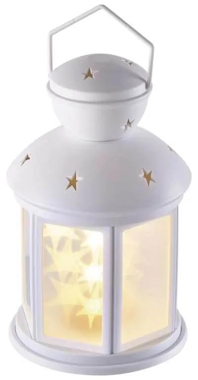 LED dekorační lucerna s hvězdami a časovačem, studená bílá Emos ZY2113