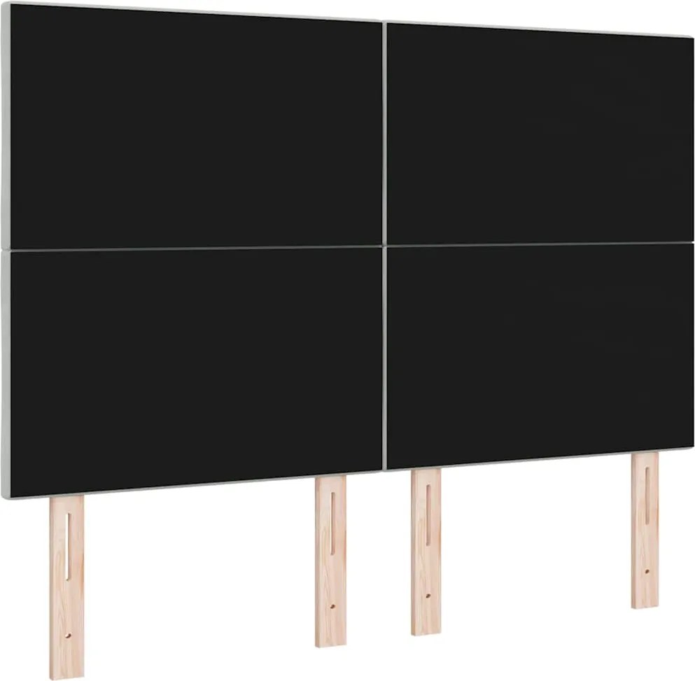 Čelo postele Světle šedá 144 cm samet 3337919