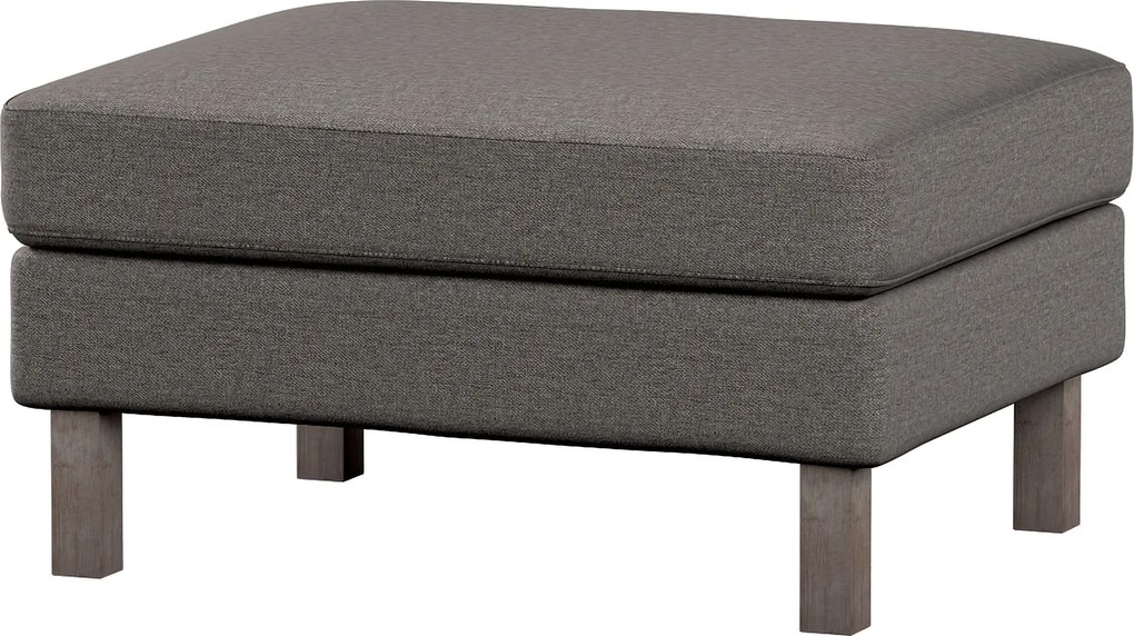 Potah na podnožku IKEA Karlstad barva šedá látka pletený vzor