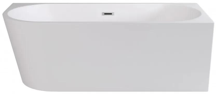BESCO Volně stojící vana ZOYA bílá Barva sifonu - Grafitová, Rozměr vany - 150 × 75 cm, Způsob provedení - Levé VANZOYA150LG