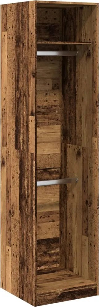 Šatní skříň old wood 50 x 50 x 200 cm kompozitní dřevo 3307790