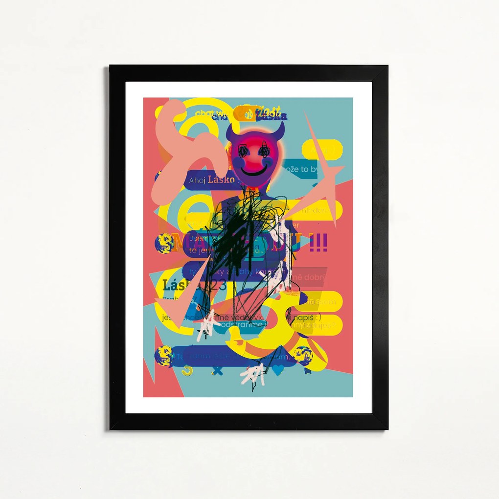 Šimon Dub | Online #2 Rám: Černý, Velikost: 30 x 20 cm