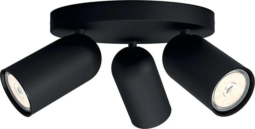 Philips - LED RGBW Stmívatelné bodové svítidlo PONGEE 3xGU10/4,8W/230V černá +DO
