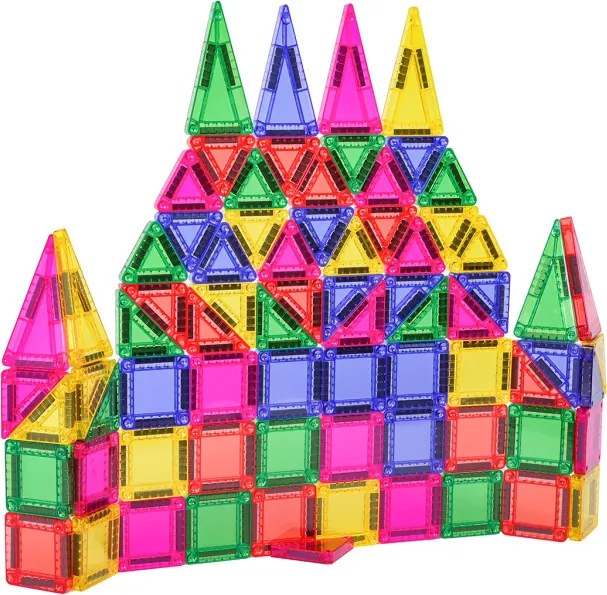 Magnetická stavebnice SUPER MAGNETISM Mini, 75 dílků