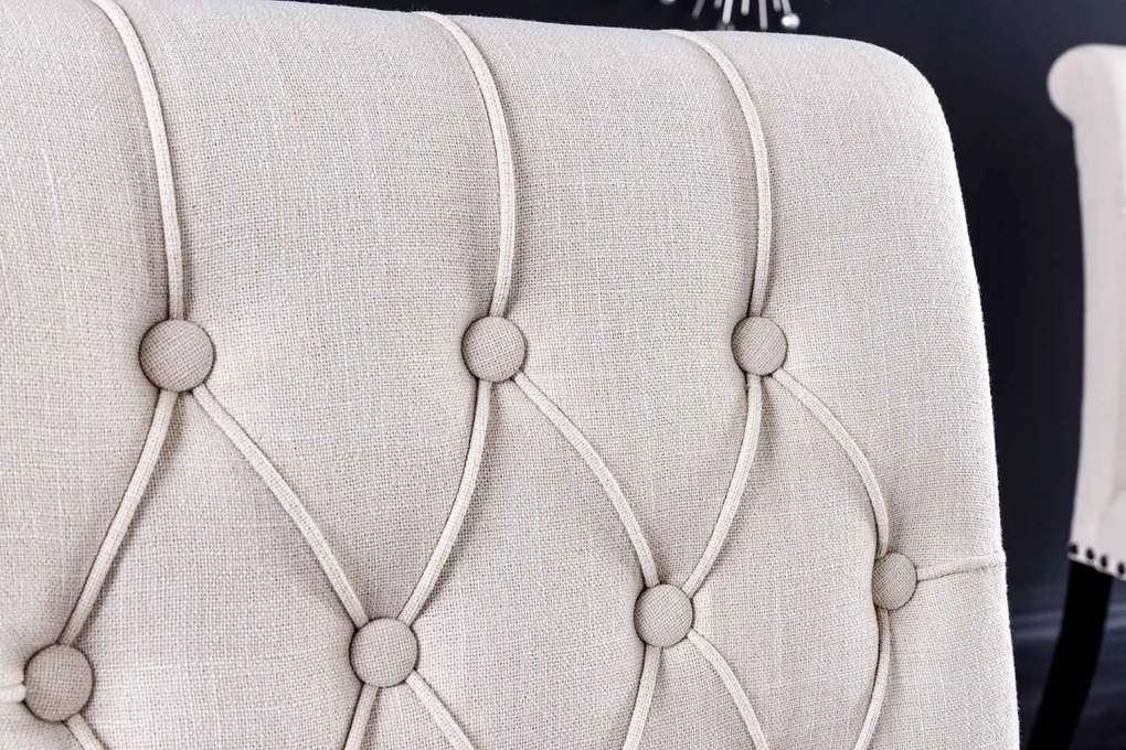 Designová židle Queen II béžová - skladem