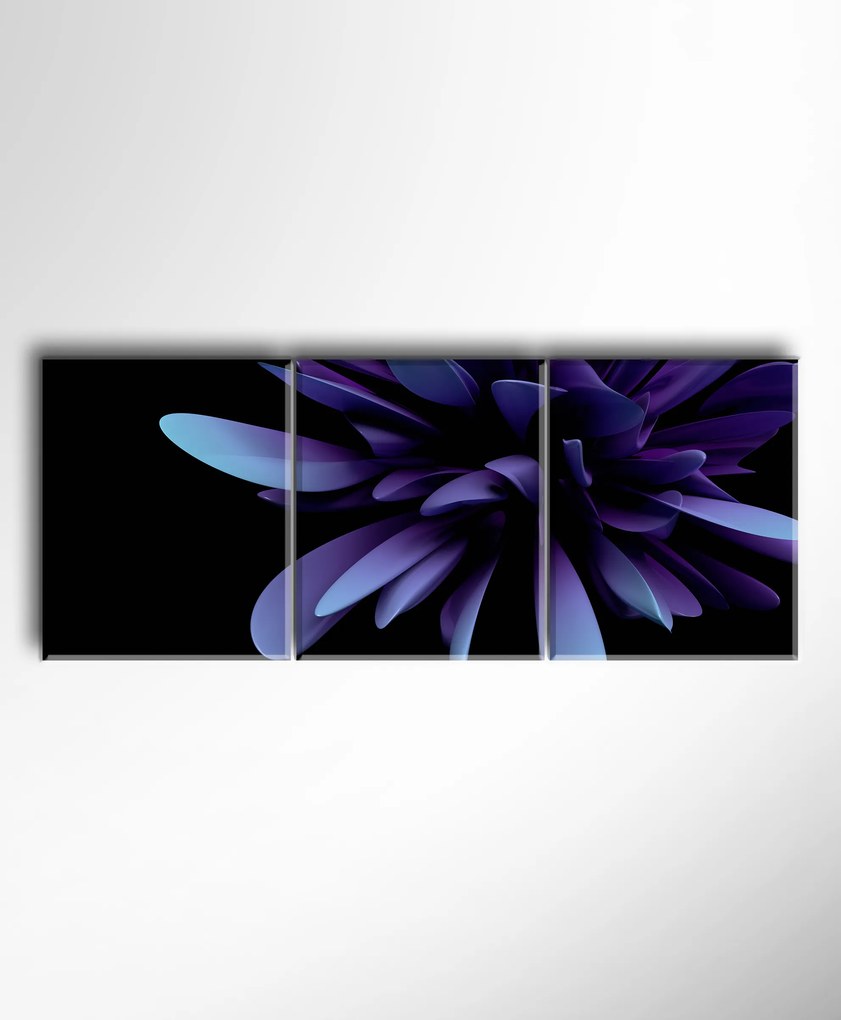 Malvis ® Obraz Abstraktní tvar květu ROZMĚR (šířka x výška): jednodílný obdélník 100x45 cm