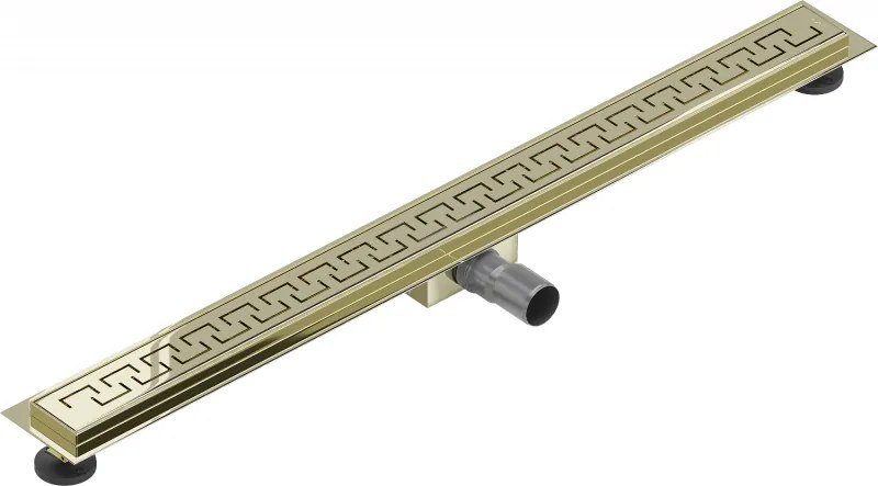 Mexen Flat M15 nerezový sprchový žlab 80 cm, zlatá, 1524080-15