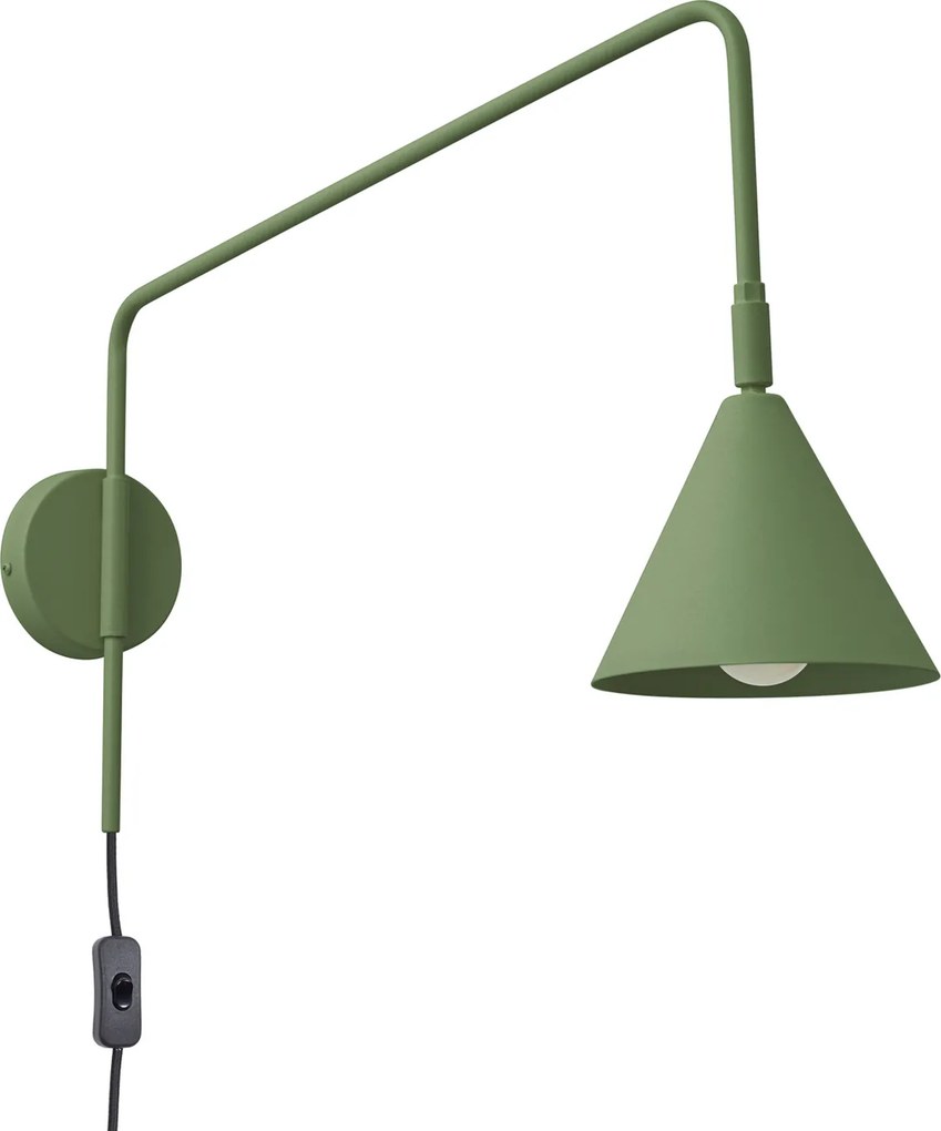 Sollux Lighting Nástěnné svítidlo NOX olivově zelené