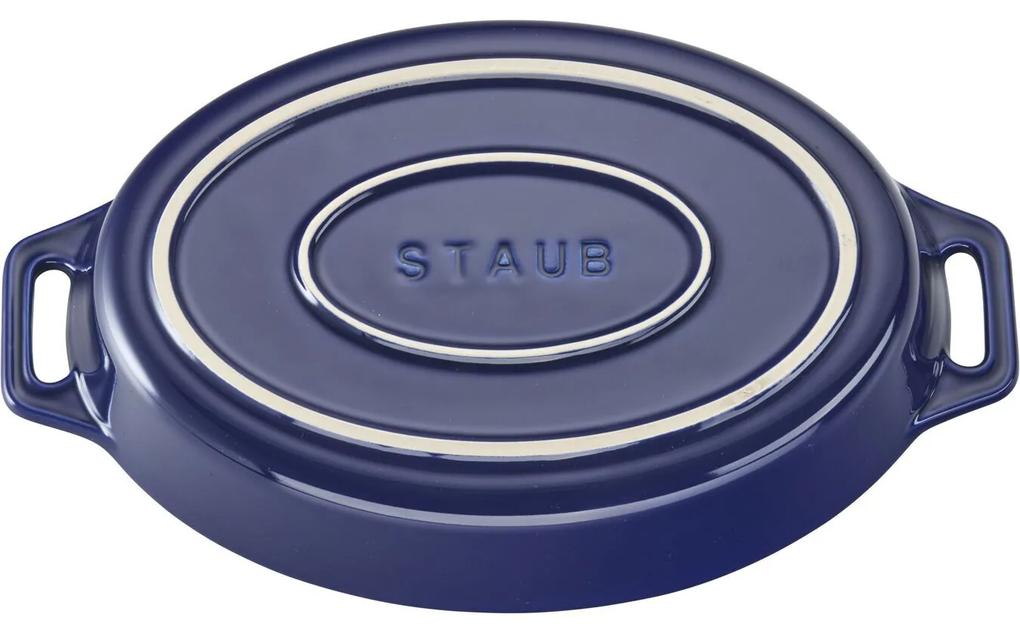 Staub keramická zapékací mísa oválná 17 cm/0,4 l tmavě modrá, 40511-154
