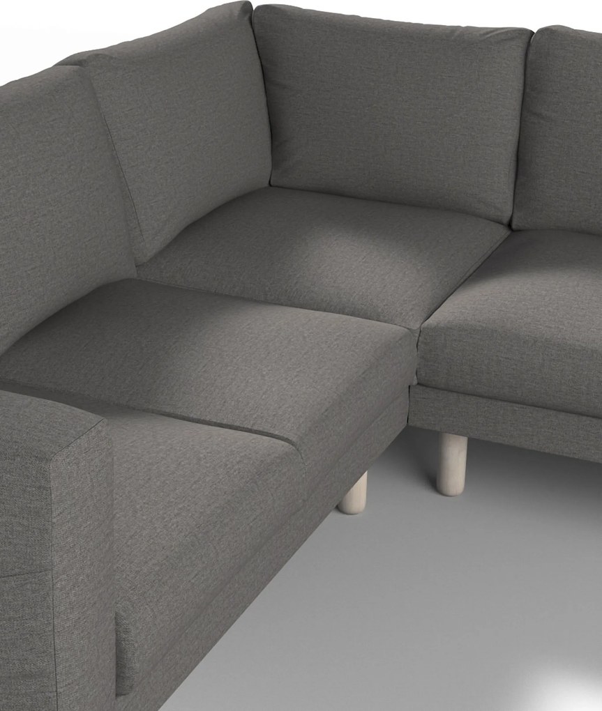 Potah na pohovku IKEA Norsborg rohová 4-místná barva šedá látka pletený vzor