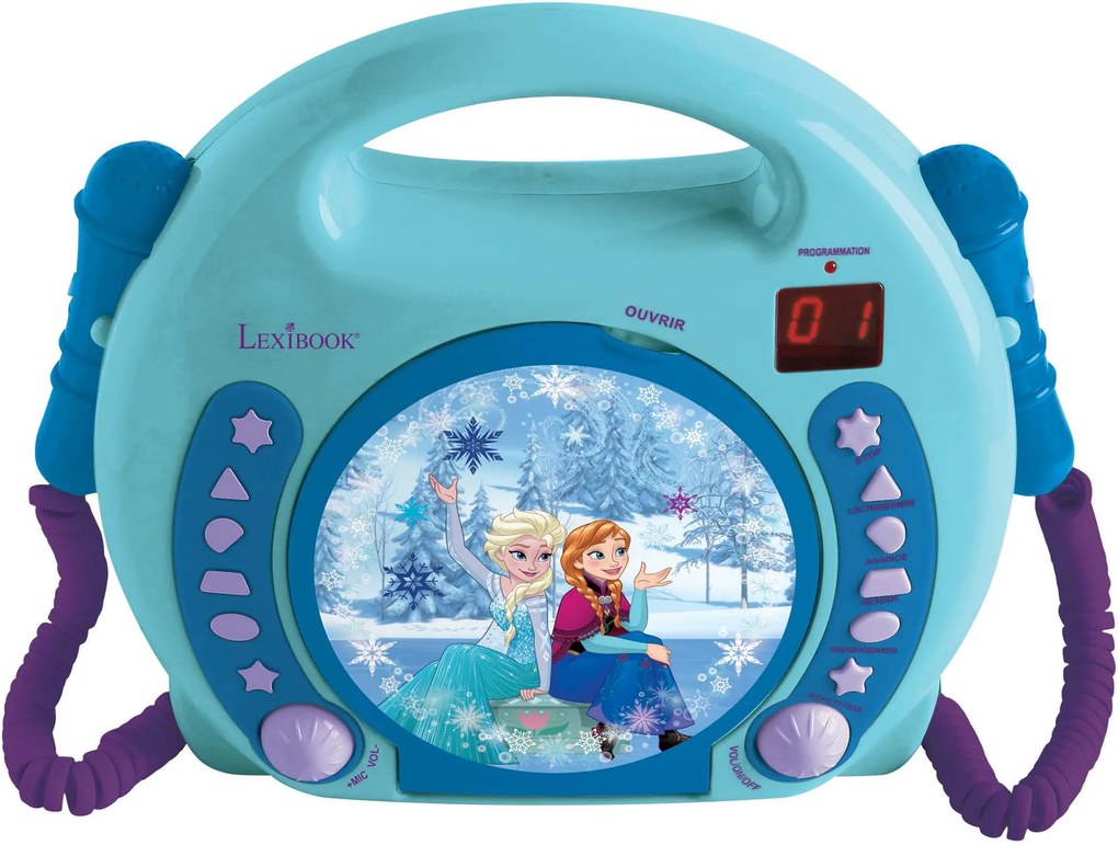Hudební hračka lexibook frozen cd přehrávač s mikrofonem