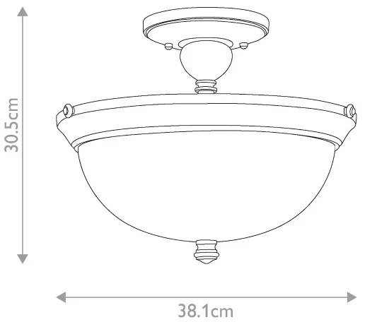 Hinkley HK-MAYFLOWER-SF - Přisazený lustr MAYFLOWER 3xE27/60W/230V