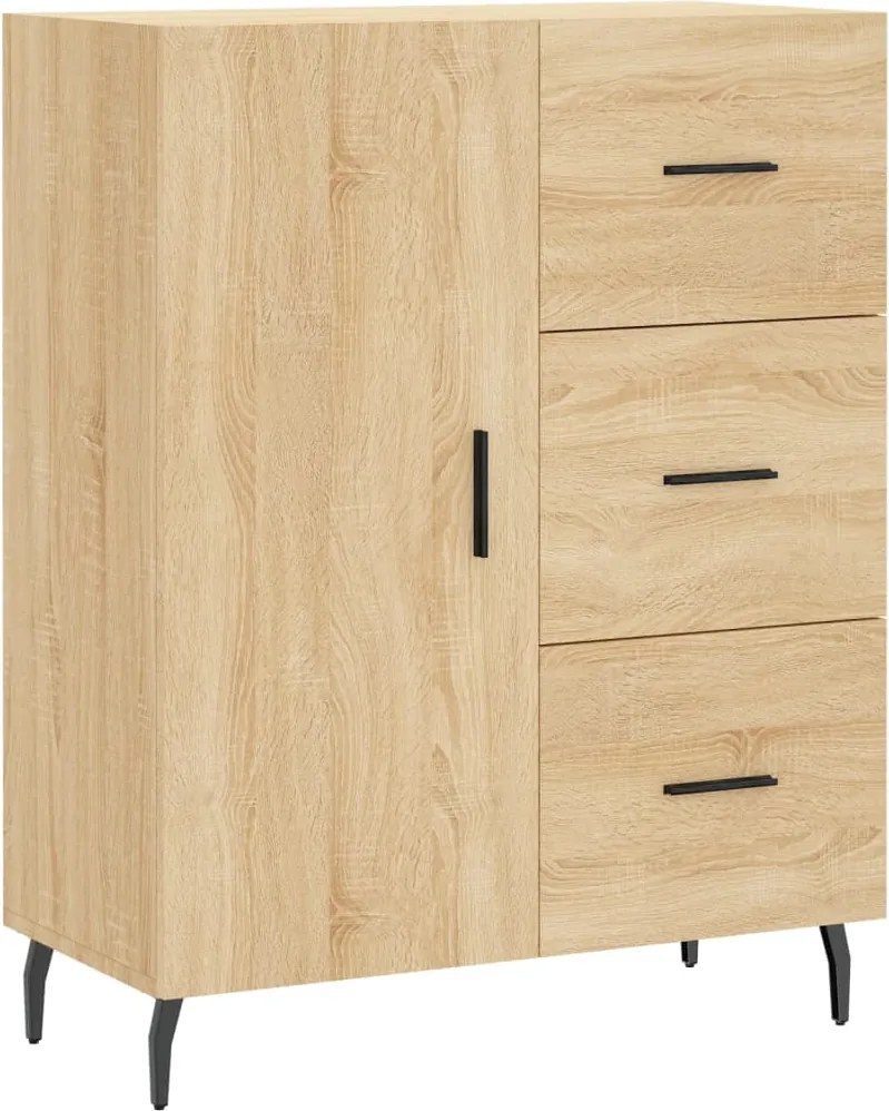 Skříň highboard dub sonoma 69,5 x 34 x 180 cm kompozitní dřevo 3189464
