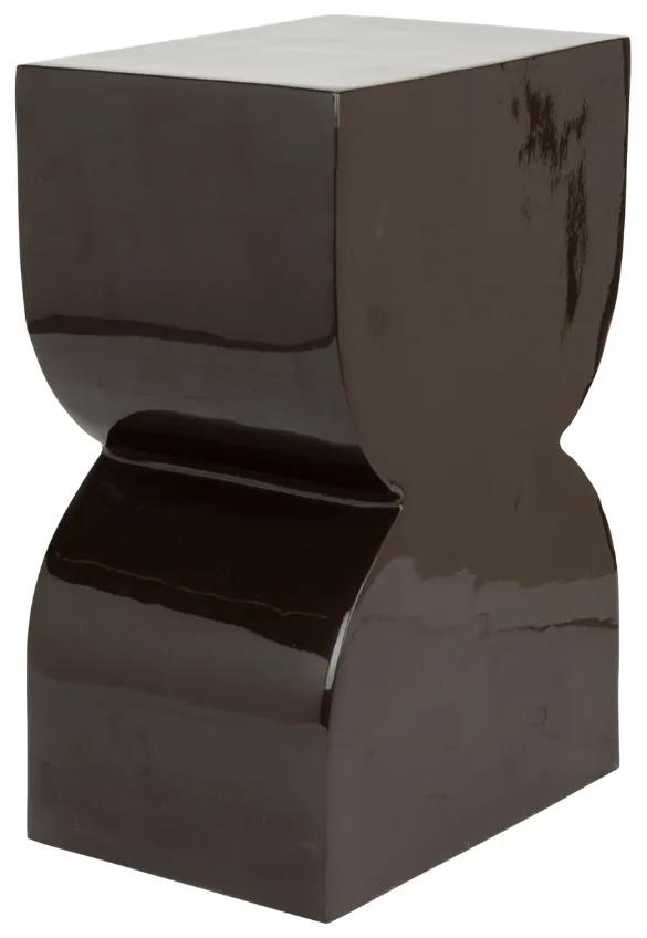 Hnědá kovová stolička ZUIVER CONES 45 cm