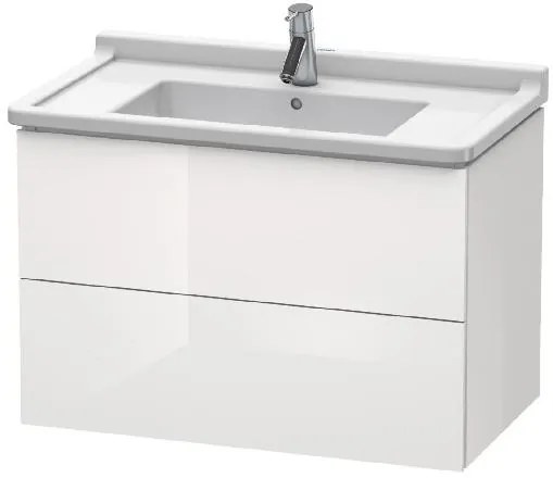 Duravit L-Cube - Umyvadlová skříňka 56x82x47 cm, 2 zásuvky, lesklá bílá LC626502222