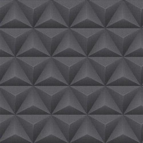 Vliesové tapety na zeď 3D geometire metalická šedá UN3303, rozměr 10,05 m x 0,53 m, GRANDECO