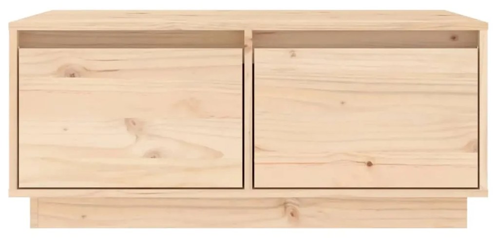 Konferenční stolek 80x50x35 cm masivní borové dřevo - Default Title