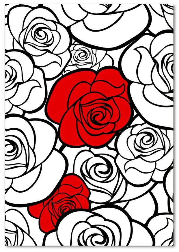 Wallmuralia Moderní foto obraz na stěnu Růže 70x100 cm