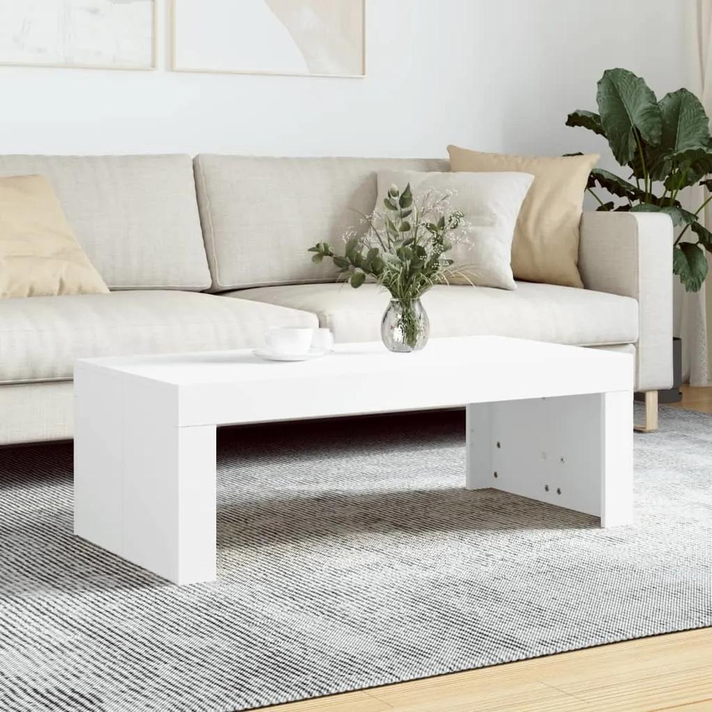 vidaXL Konferenční stolek 102x50x36 cm kompozitní dřevo [823370] Barva: Bílá