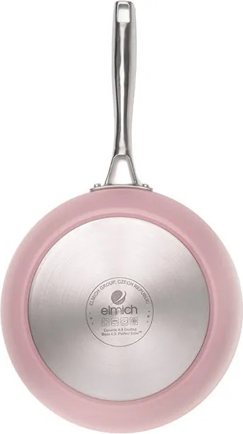 Elmich Nepřilnavá keramická pánev Vital Ø 20 cm - růžová (OUTLET)