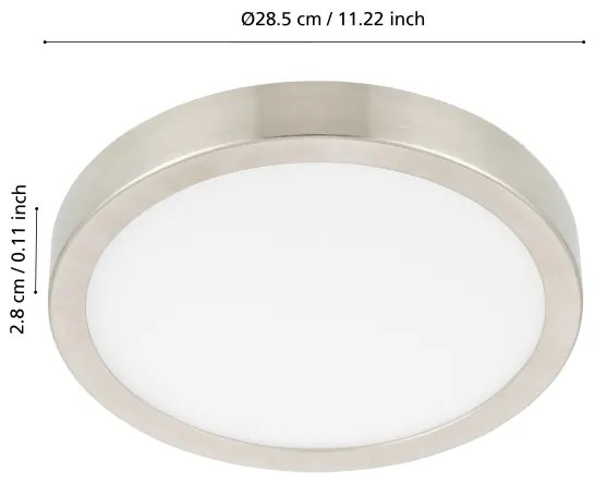 Eglo 98845 - LED Stmívatelné koupelnové svítidlo FUEVA-Z LED/19,5W/230V IP44