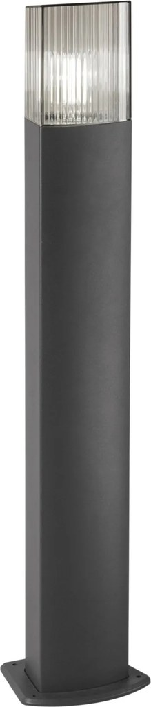 FAN I-DARK-P1 Sloupkové svítidlo Paletto Dark, hliník/antracit, 1 x E27, difuzor PC Fumé, 750 x 154 x 133 mm, IP54 - FANEUROPE
