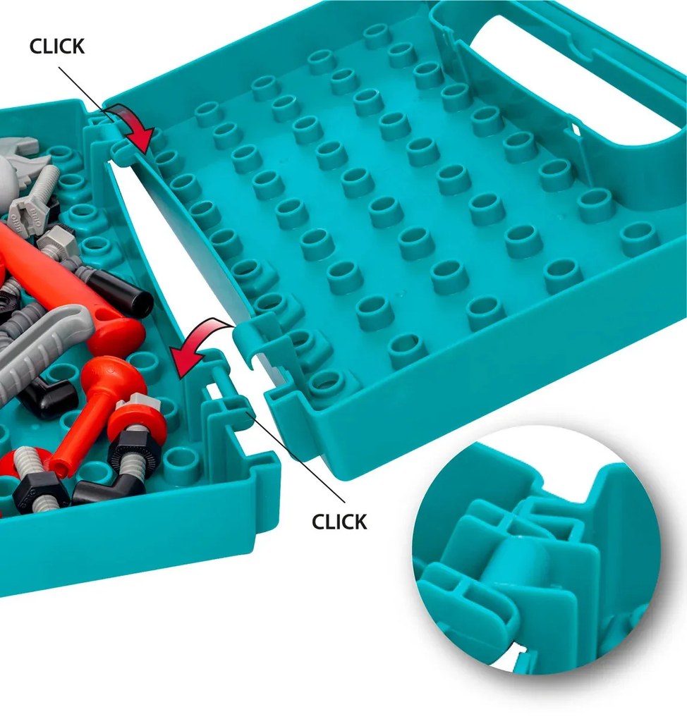 Brio Builder - pracovní stůl s nářadím - 59 ks
