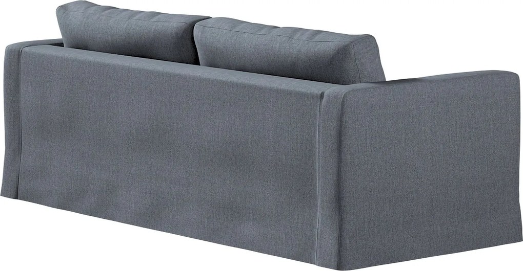 Potah na pohovku IKEA Karlstad 3-místná, nerozkládací, dlouhý barva šedá látka pletený vzor