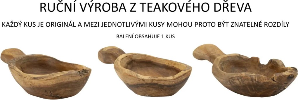 Dekorativní odkládací miska Spoon z masivu