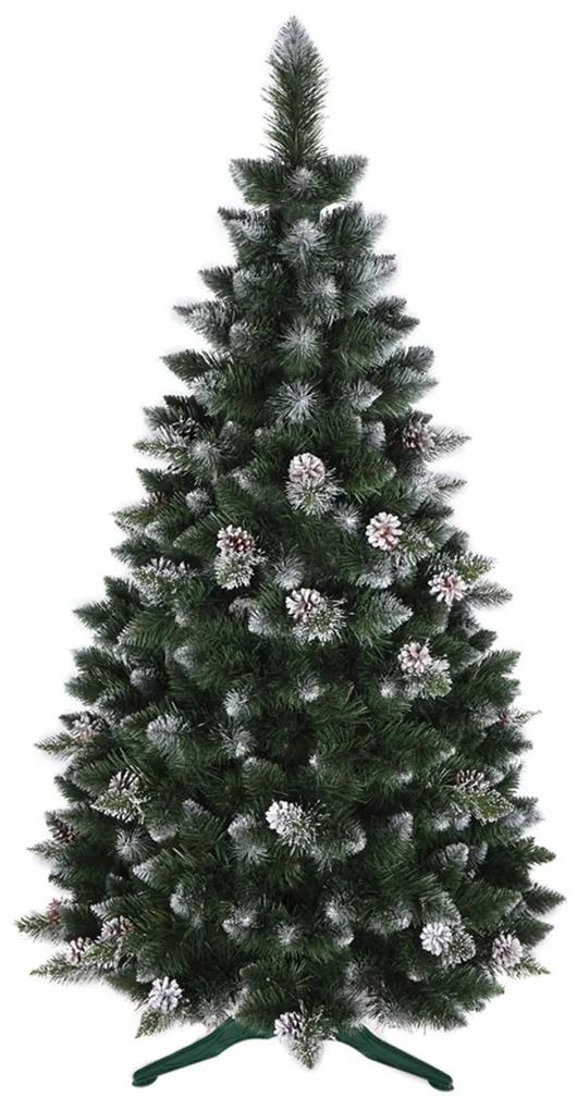 Krásná umělá vánoční borovice s koblihami 180 cm