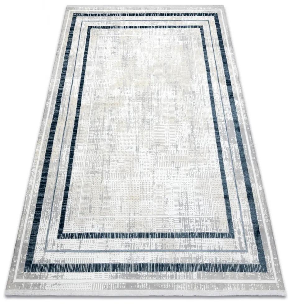 Kusový koberec Monesa modrokrémový 140x190cm