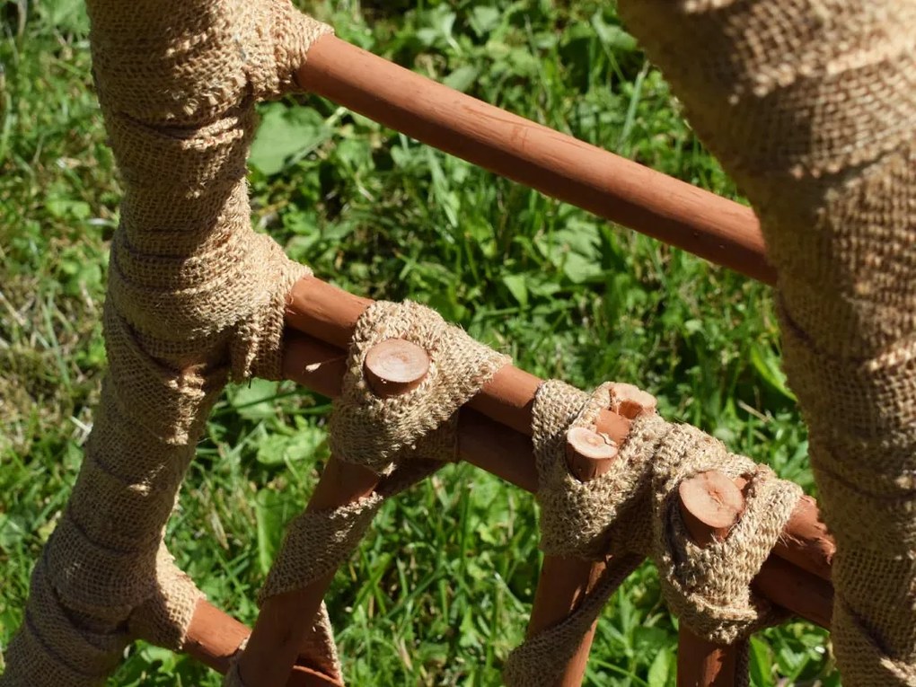 Benlemi Přírodní závěsná houpačka BELLA ručně pletená z vrbového proutí Zvolte barvu: Hnědá