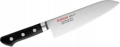 Nůž Sekiryu Kuroi Tori Santoku 18 cm [SR-MS180], ocel AUS-8, černý