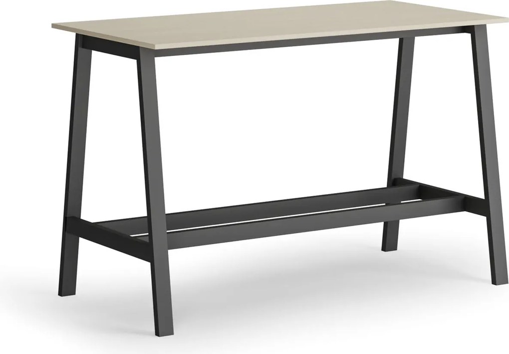 Vysoký barový stůl, 1600 x 800 mm, bříza