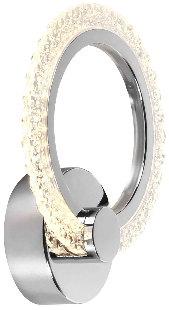 Toolight Toolight, LED nástěnné svítidlo 22x19cm, 8W, 3000K, LHJ067-W, chromová, OSW-60035