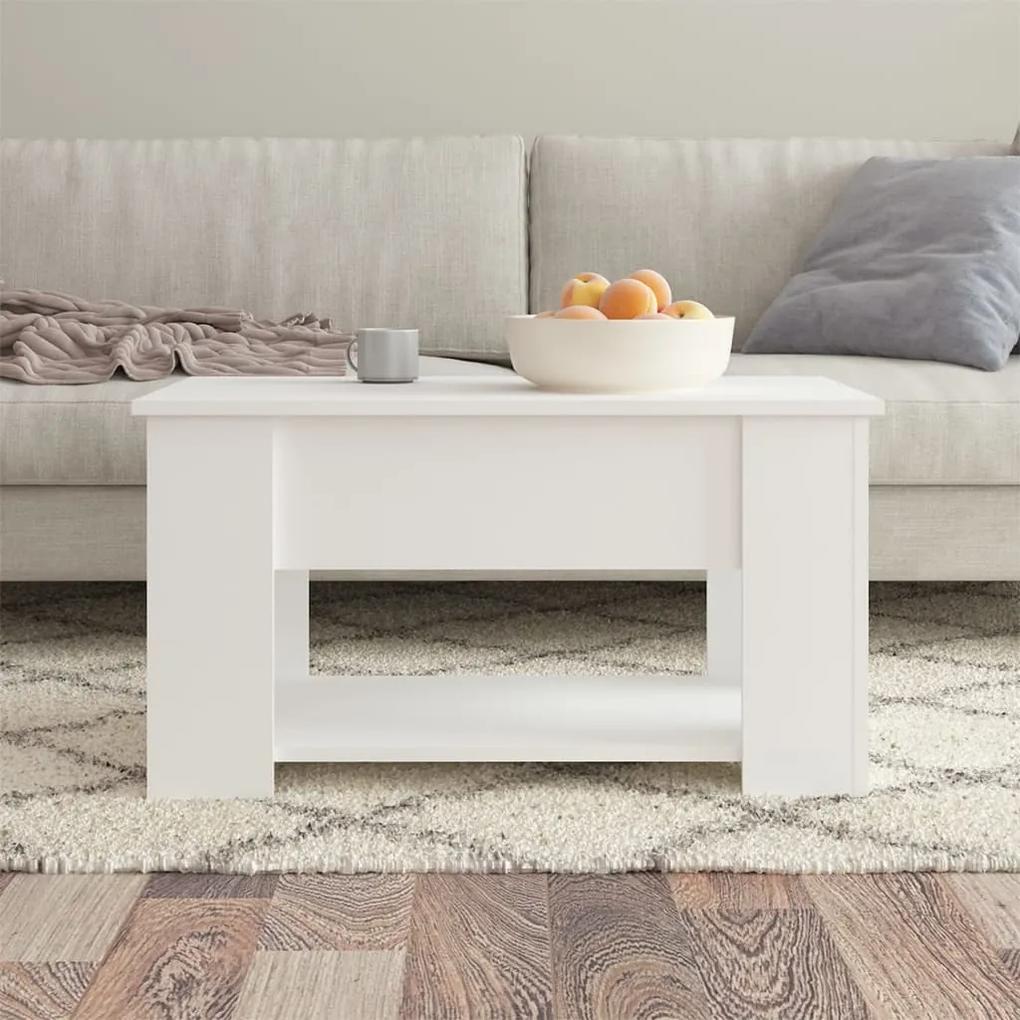 Konferenční stolek bílý 79 x 49 x 41 cm kompozitní dřevo - Default Title