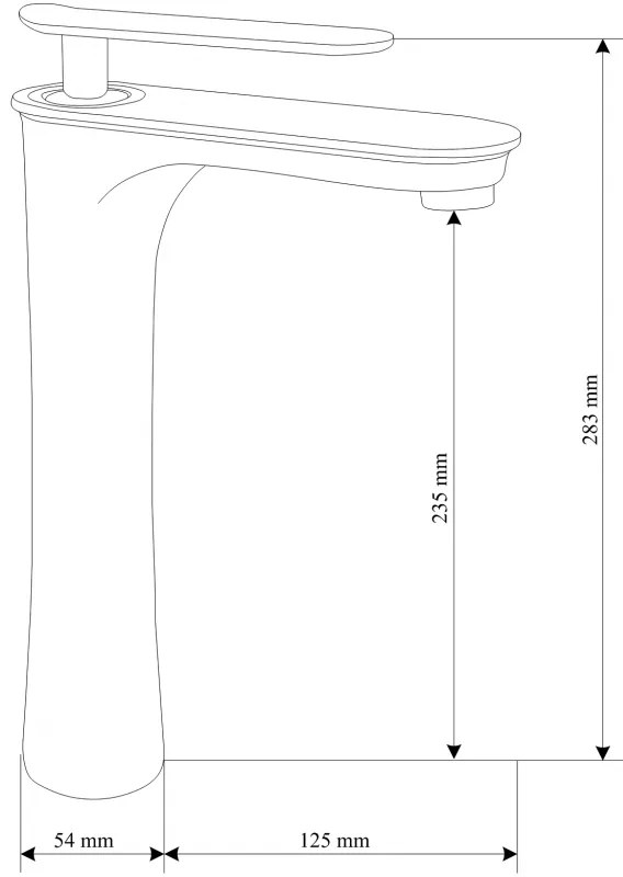 Mexen Trinity - VYSOKÁ BATERIE UMYVADLOVÁ, Černá, 72610-70