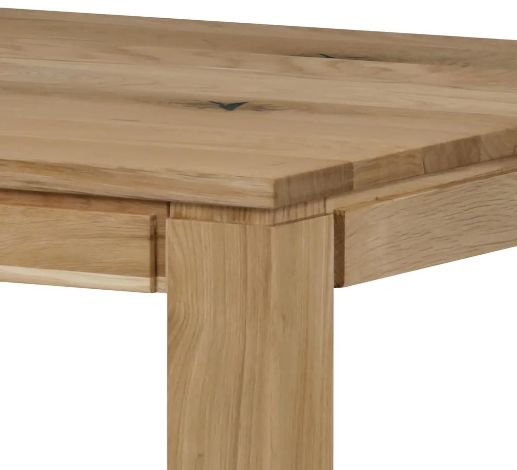 AUTRONIC Stůl jídelní 160x90x75 cm, masiv dub, povrchová úprava olejem