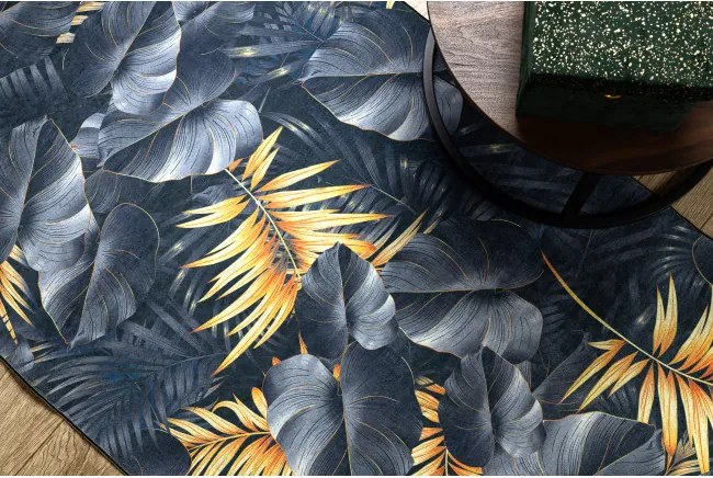 Protiskluzový běhoun LOTUS PAPRADE 45270 šedý / zlatý - hotový rozměr