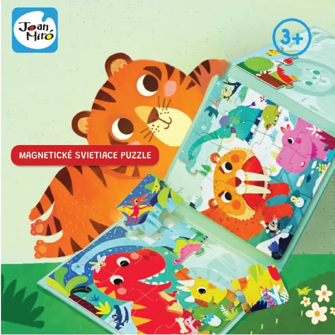 Jarmelo Magnetické svítící puzzle 3v1 Dinosauři