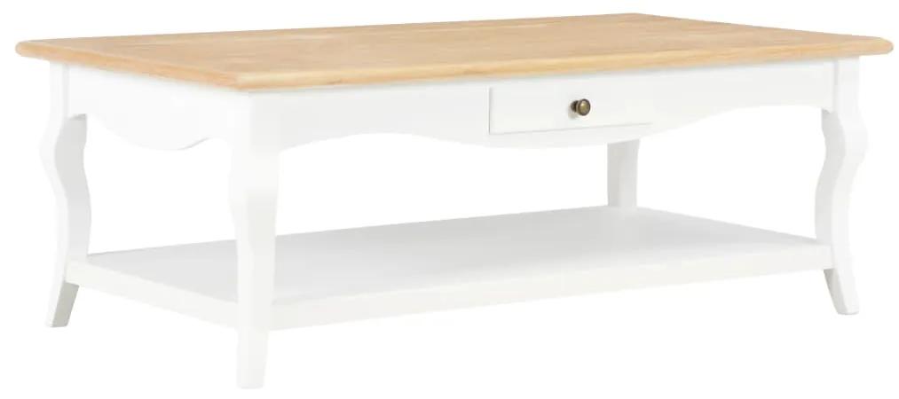 280011 vidaXL Konferenční stolek bílý 110 x 60 x 40 cm MDF