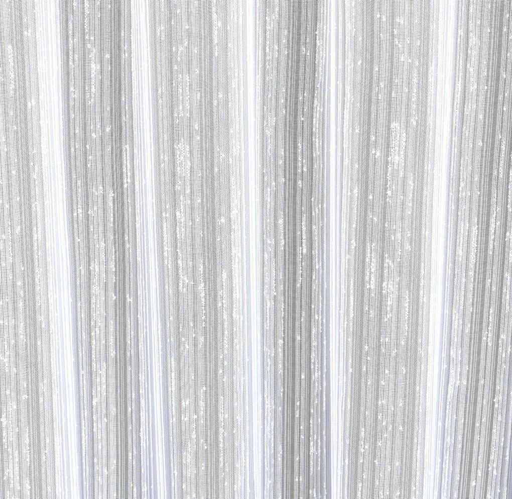 Záclona, Soňa metráž s olůvkem, bílá 145 cm