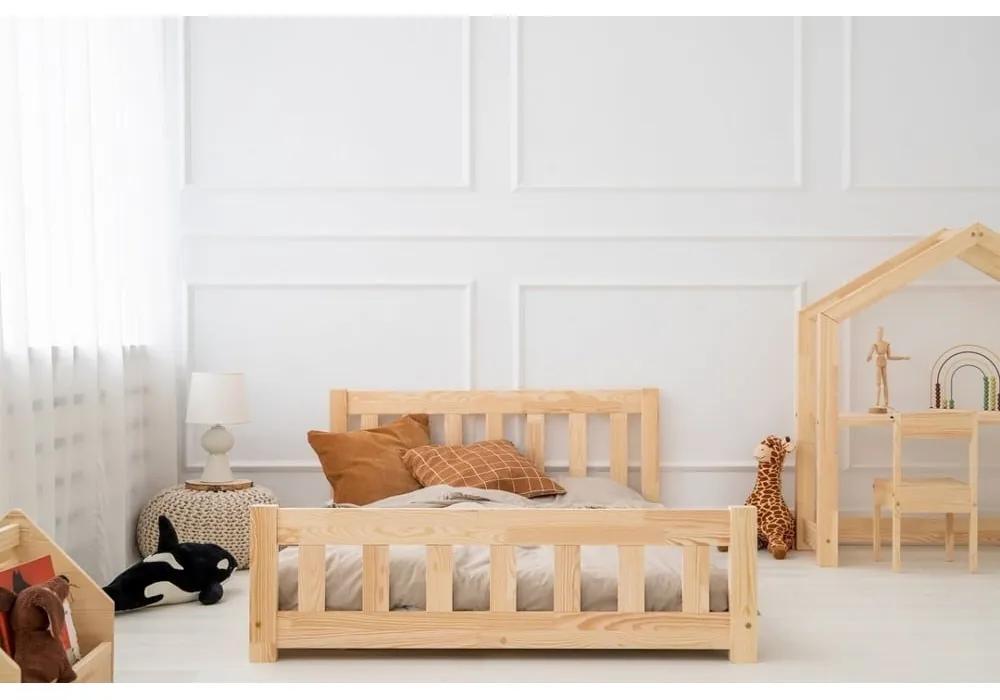 Dětská postel z borovicového dřeva v přírodní barvě 120x200 cm CPN – Adeko