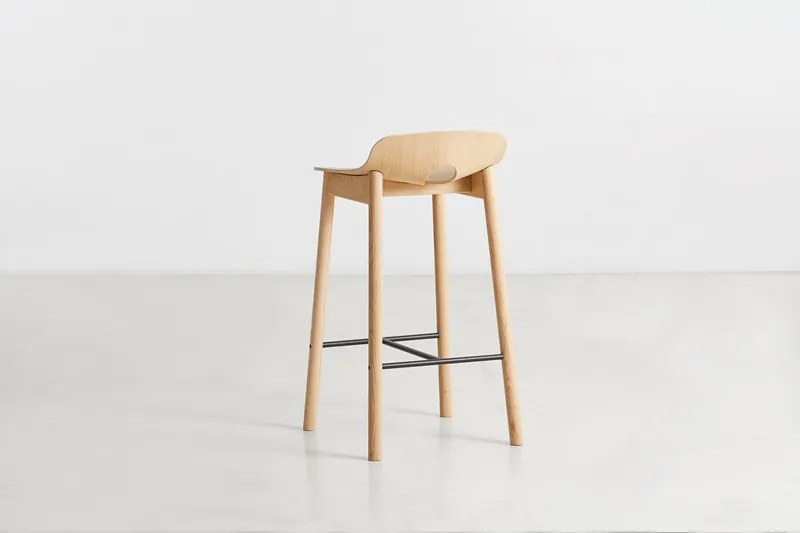 Barová židle "Mono", 65 cm, 2 varianty - Woud Varianta: dub, světlý lak