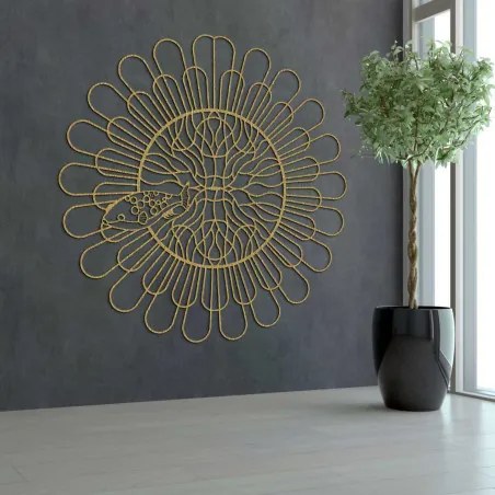 Květinový obraz s rybkou, moderní mandala I SENTOP PR0348