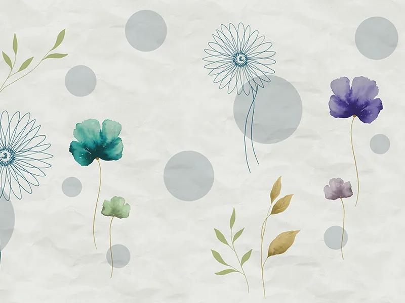 Vliesová obrazová tapeta, Květy, Z66885, 5,10 X 3 m, Satin Flowers, Zambaiti Parati