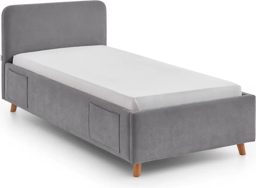 Šedá dětská postel s úložným prostorem s roštem 90x200 cm Cosy – Meise Möbel